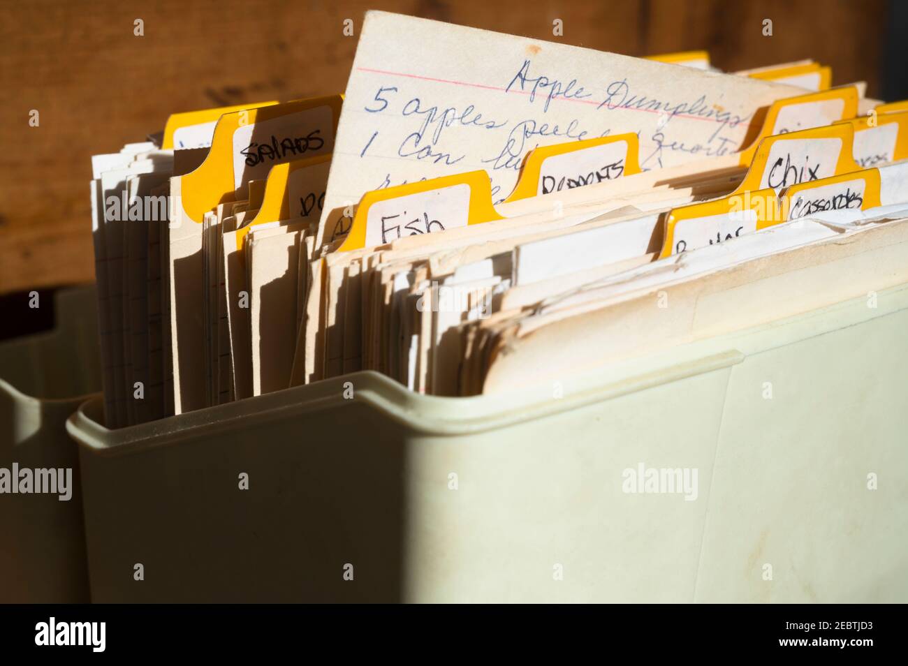 Box of old files Stock Photo - Alamy