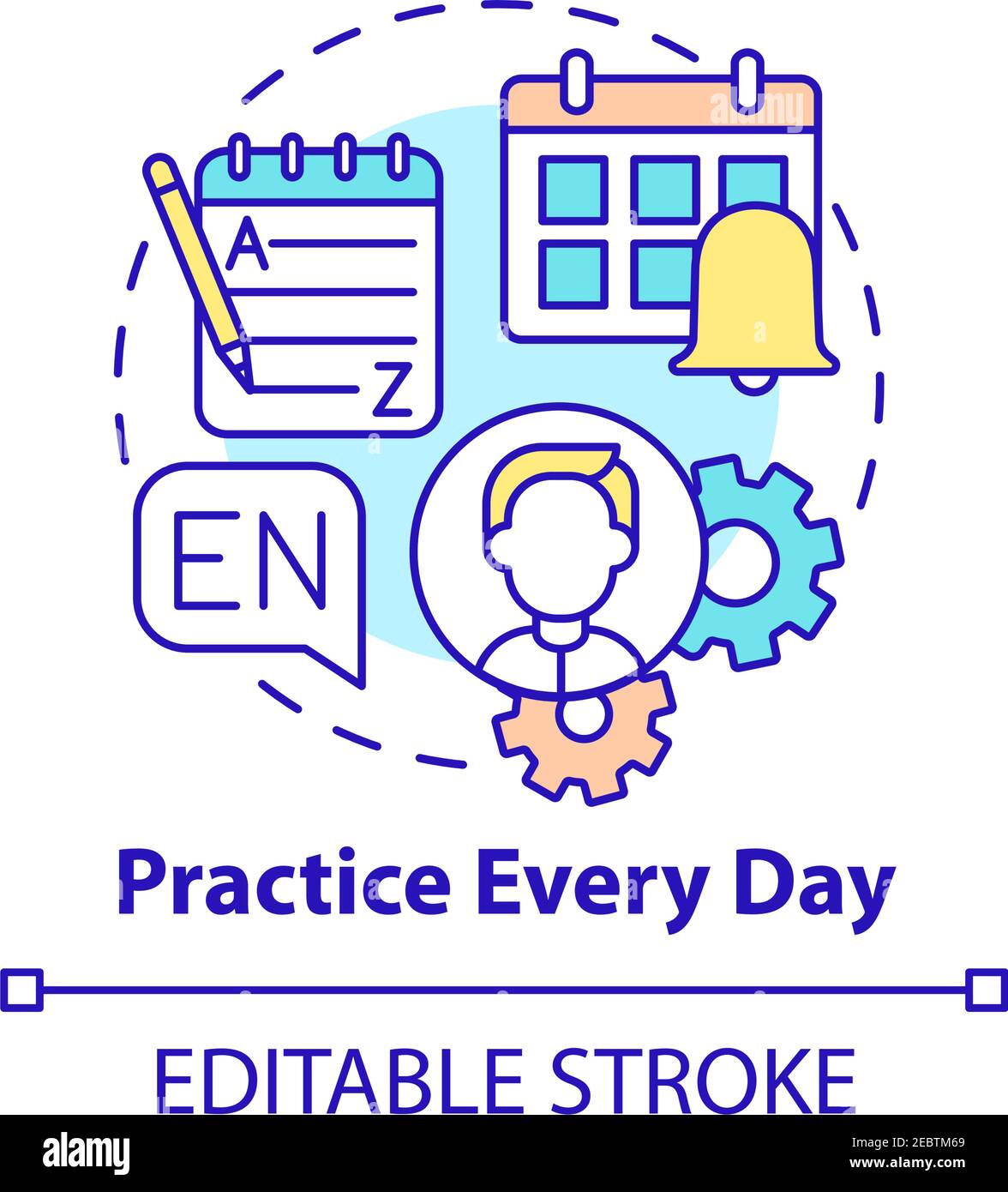 Daily skill training Stock Vector Images - Alamy