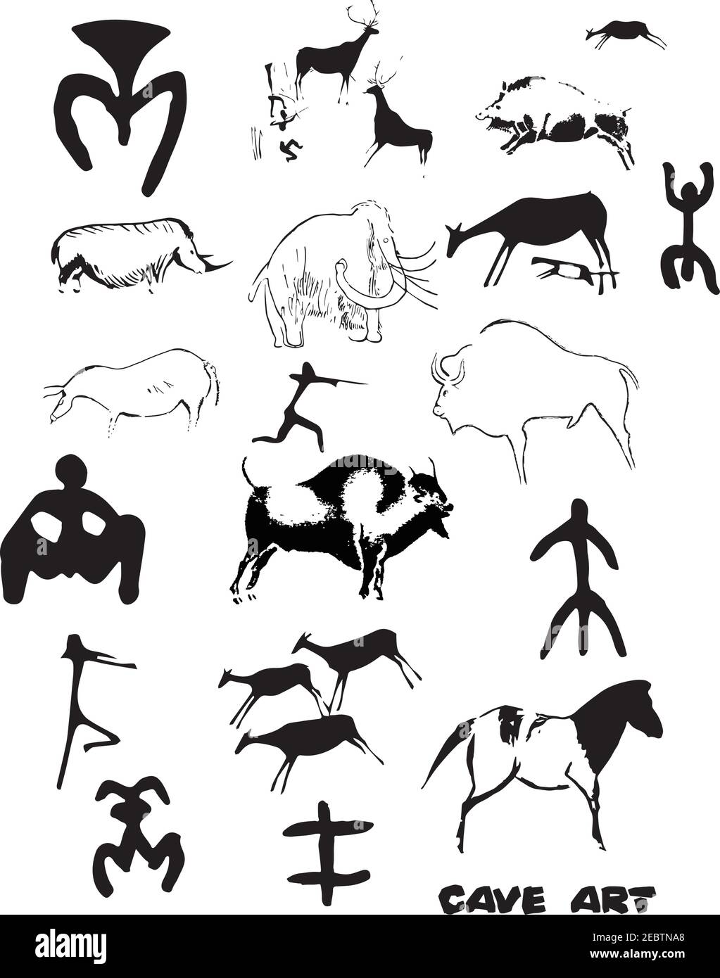 Walls cave Stock Vector Images - Alamy