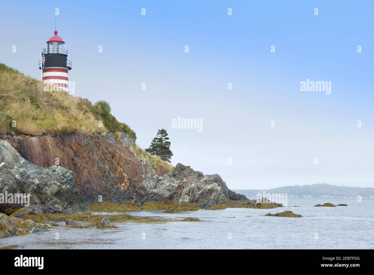 USA, Maine, Lubec, West Quoddy Head Lighthouse Stock Photo - Alamy