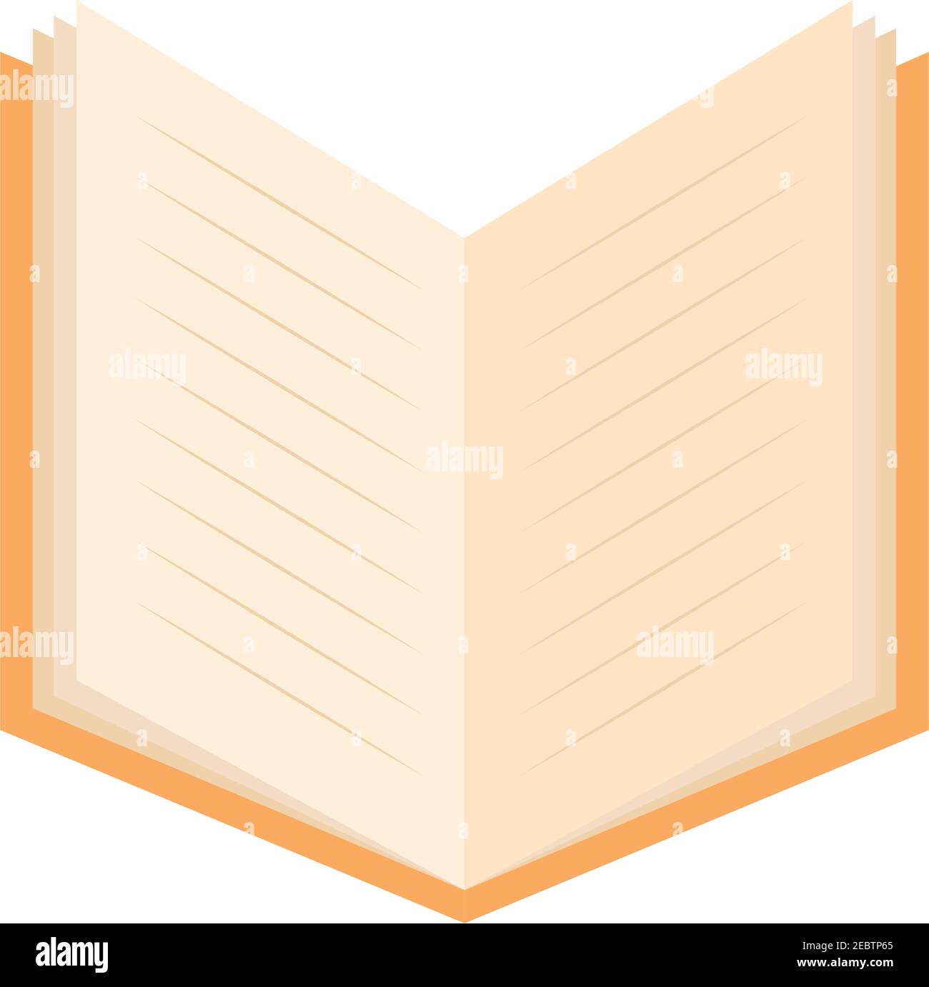 open book with orange cover Stock Vector Image & Art - Alamy