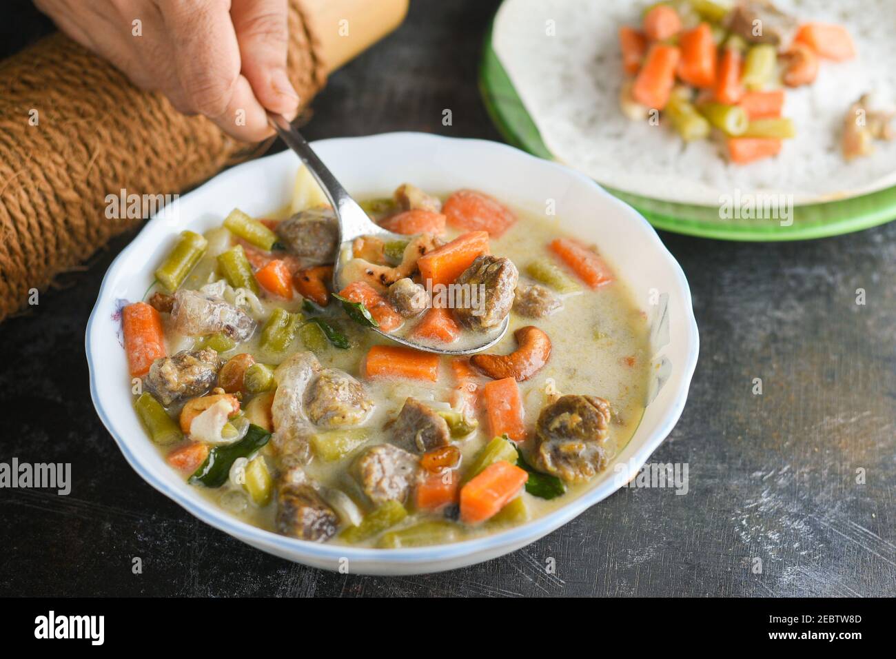 Mutton stew , chicken stew soup side dish for Appam , bread, Kerala ...