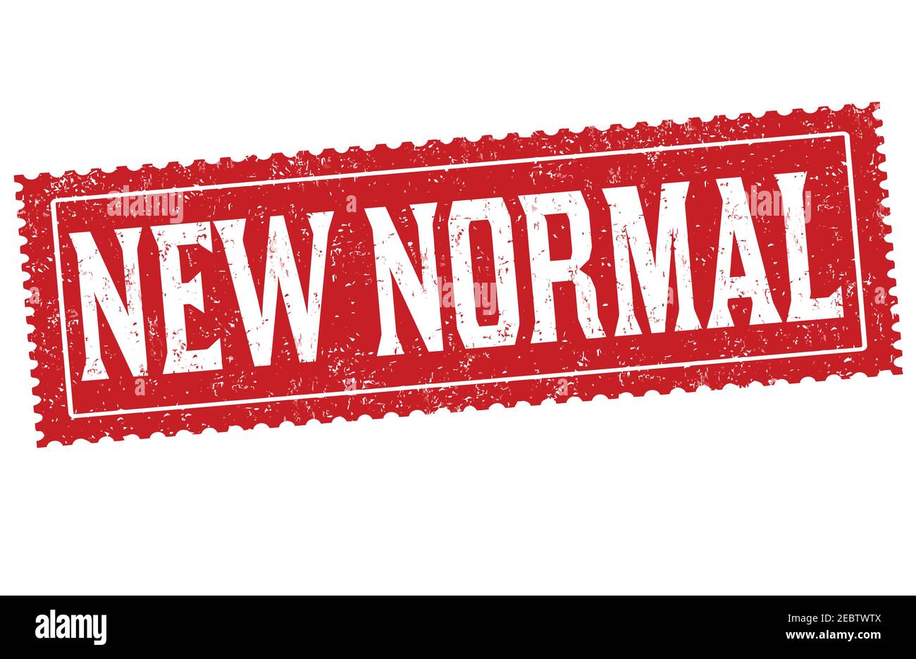 New normal sign or stamp on white background, vector illustration Stock ...
