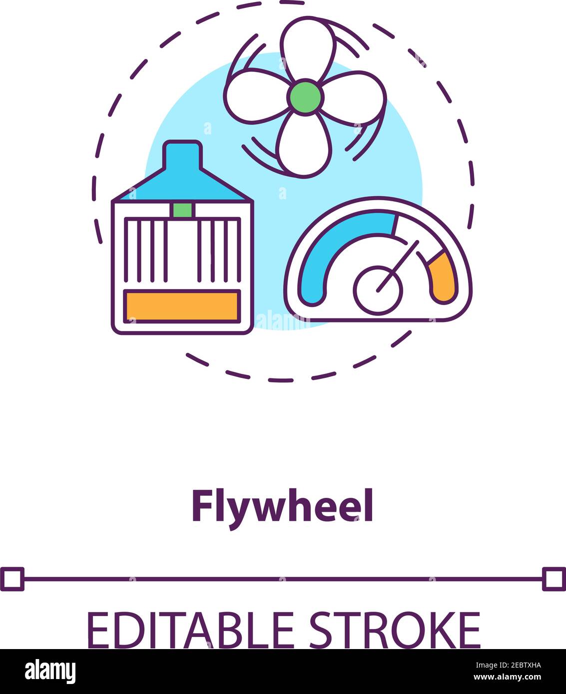 Flywheel machine Stock Vector Images - Alamy