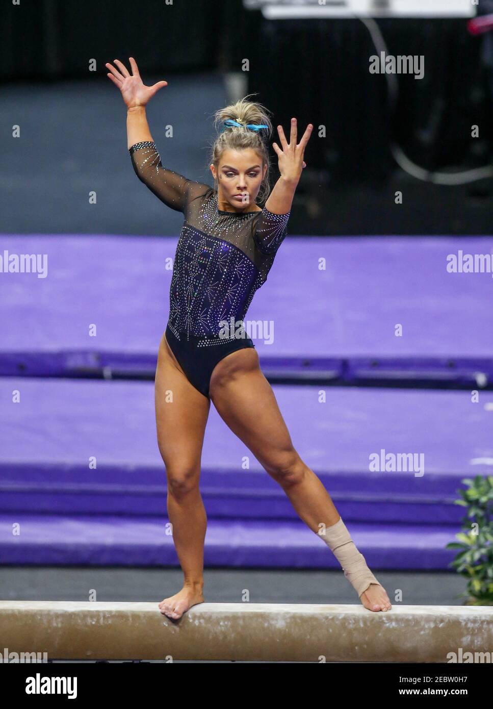 Baton Rouge, LA, USA. 22nd Jan, 2021. LSU's Bridget Dean competes on ...