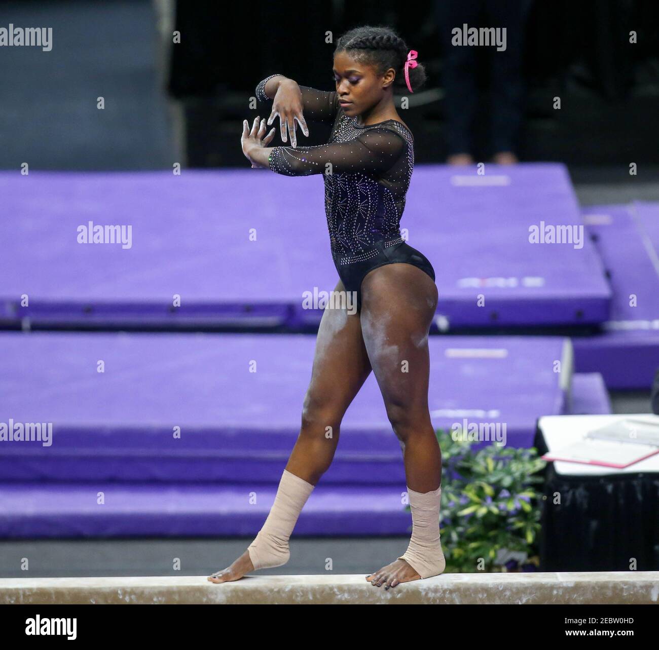 Baton Rouge, LA, USA. 22nd Jan, 2021. LSU's all around athlete Kiya ...