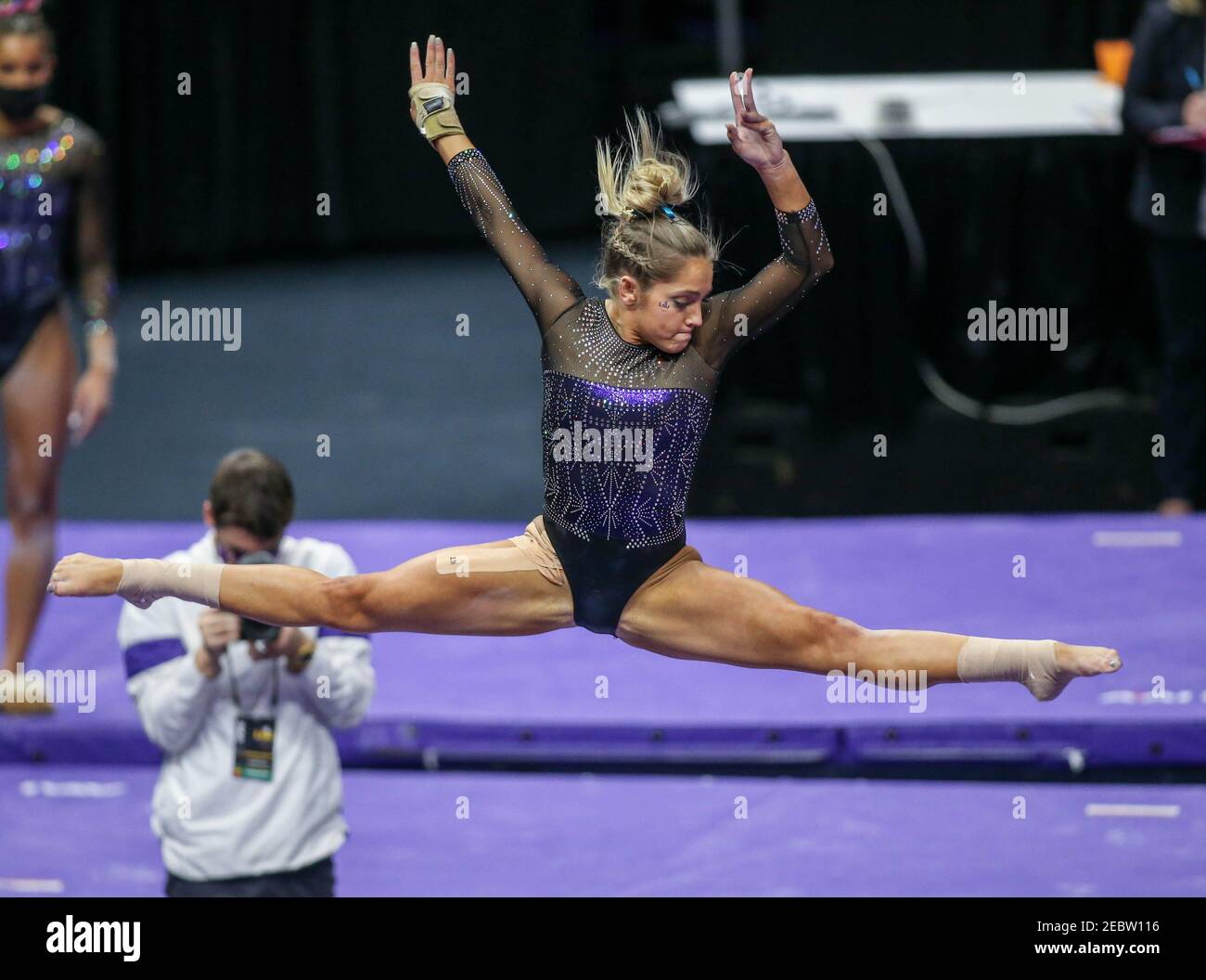 Baton Rouge, LA, USA. 22nd Jan, 2021. LSU's Balance beam anchor Reagan ...