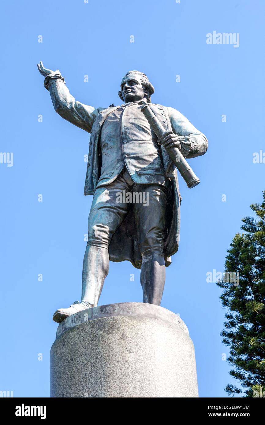 Captain cook statue. Sydney Stock Photo - Alamy