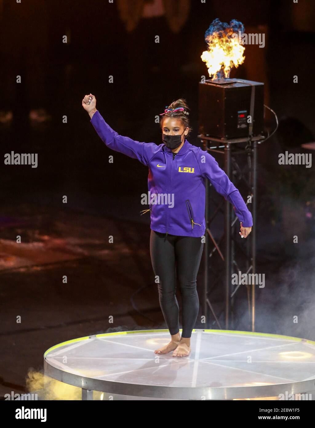 Baton Rouge, LA, USA. 22nd Jan, 2021. LSU's star freshman Haleigh ...