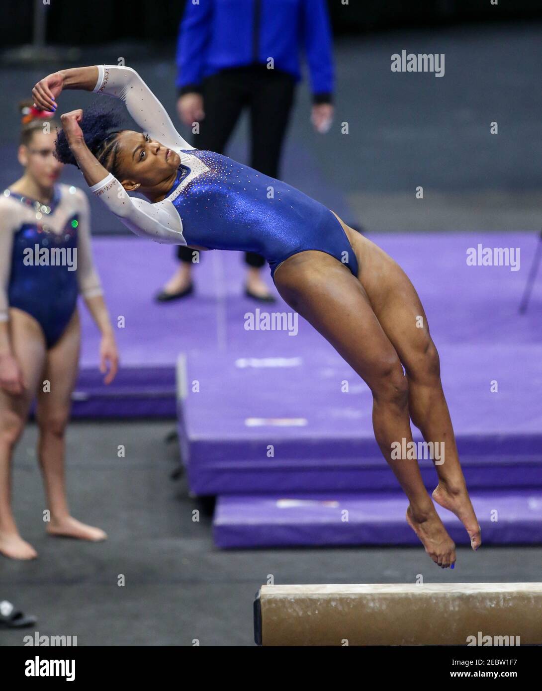 Baton Rouge, LA, USA. 22nd Jan, 2021. Florida's Trinity Thomas competes ...