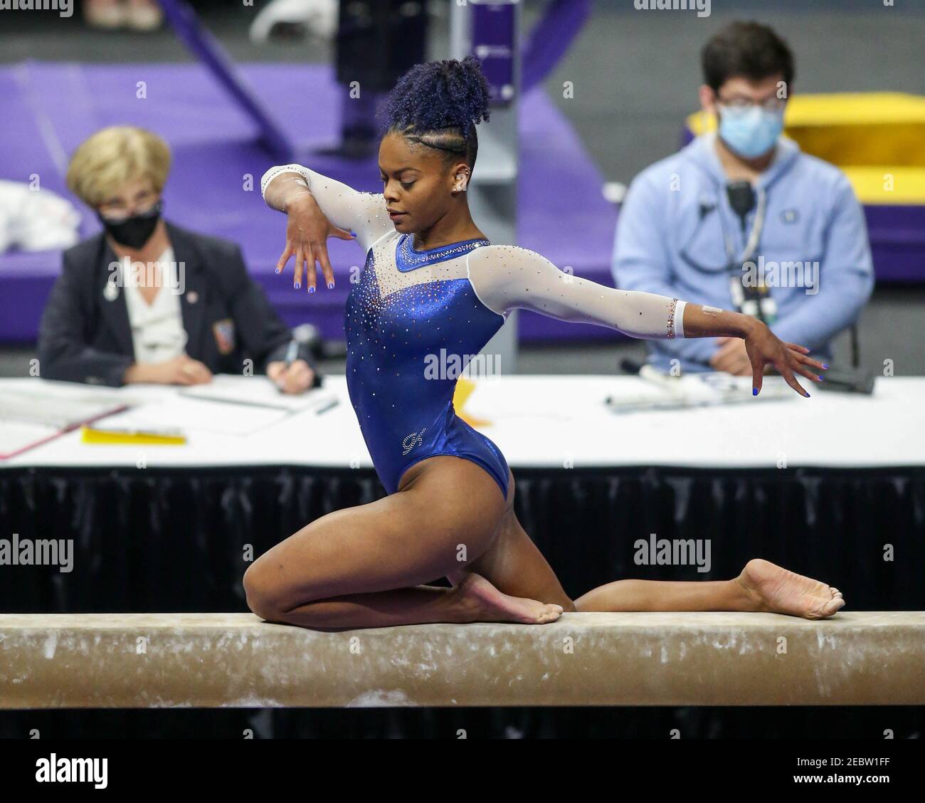 Baton Rouge, LA, USA. 22nd Jan, 2021. Florida's Trinity Thomas competes ...