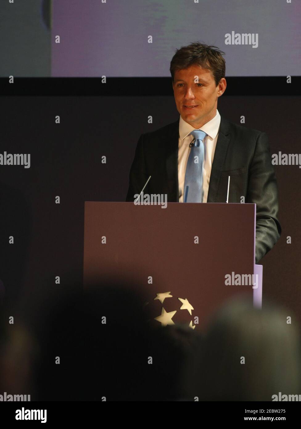 Uefa champions league trophy handover hi-res stock photography and ...