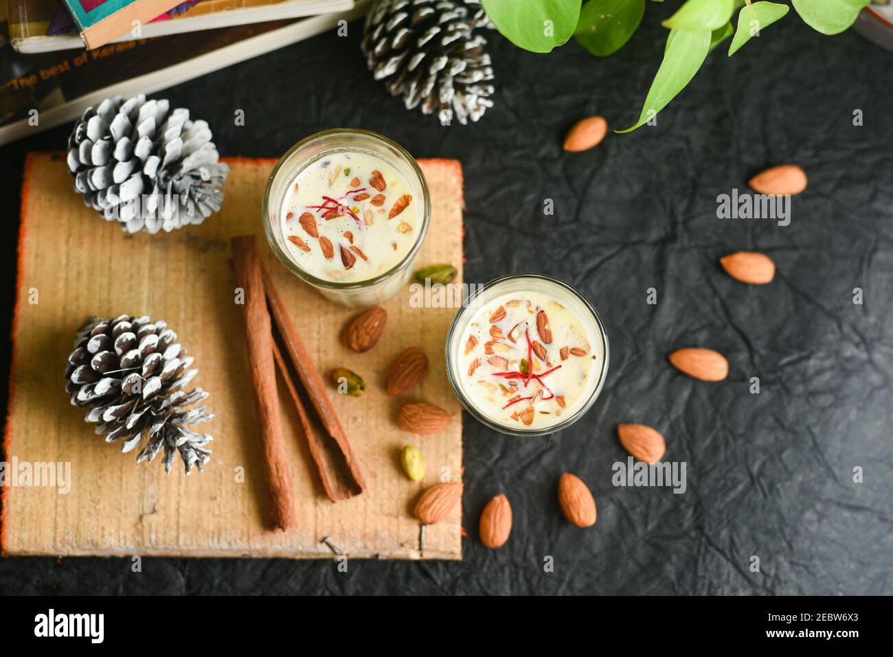 Pista badam milk shake hi-res stock photography and images - Alamy