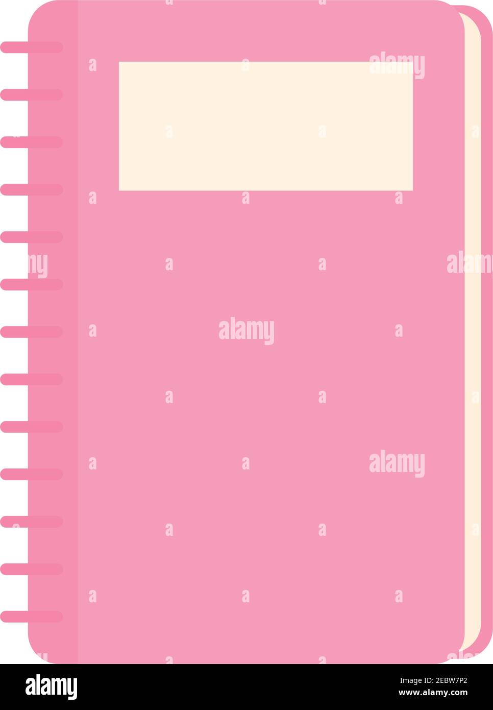 pink notebook on a white background Stock Vector Image & Art - Alamy