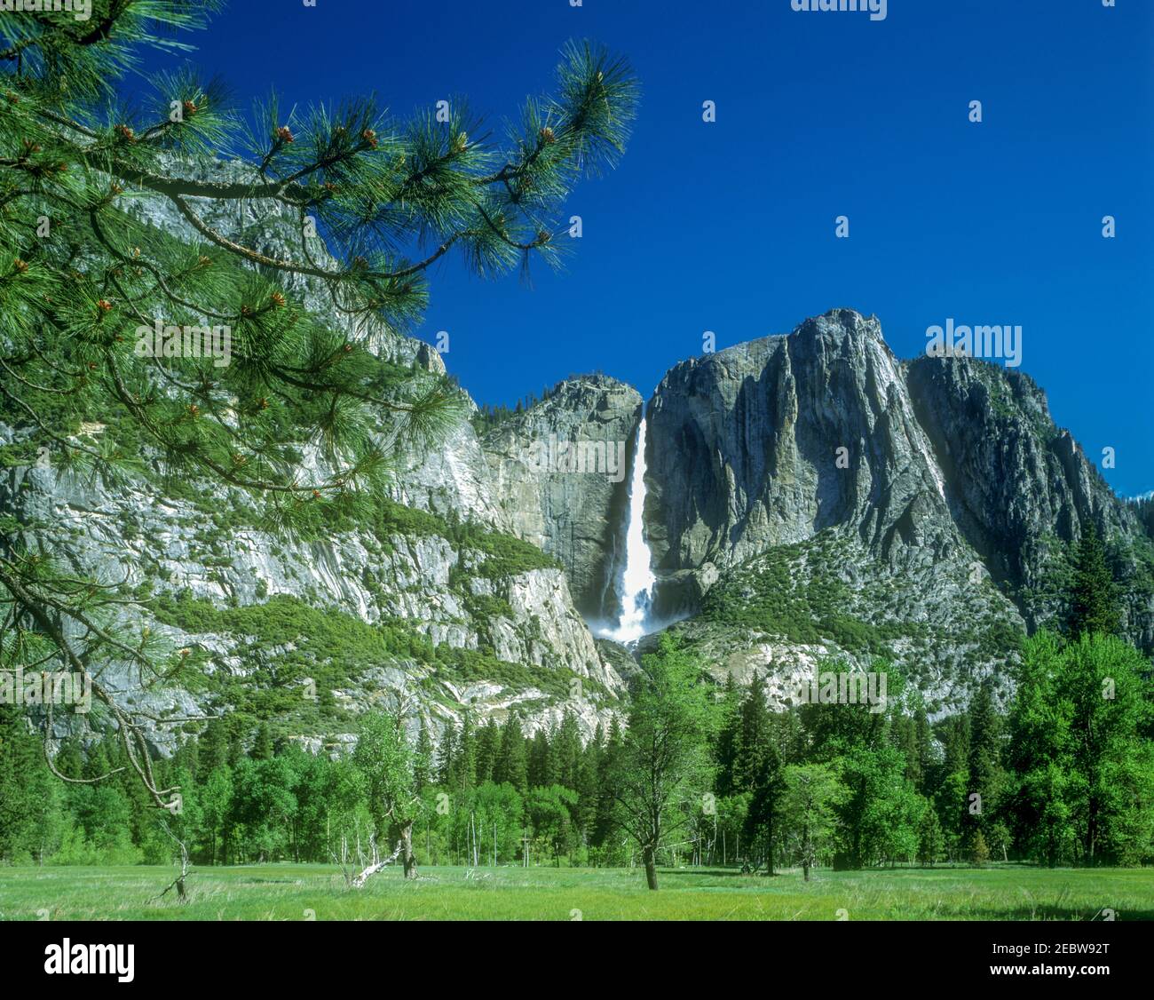 2001 HISTORICAL WATER CASCADES FROM UPPER YOSEMITE WATERFALL MERCED ...