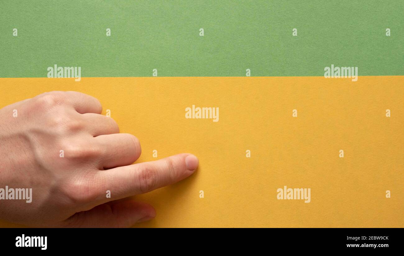 Green and yellow pastel paper. Two-color paper poster background Stock ...