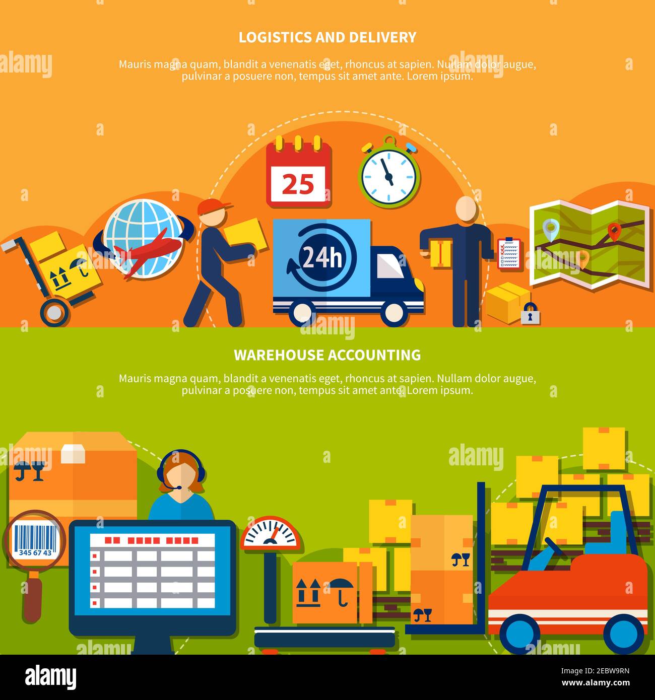 Two warehouse Stock Vector Images - Alamy