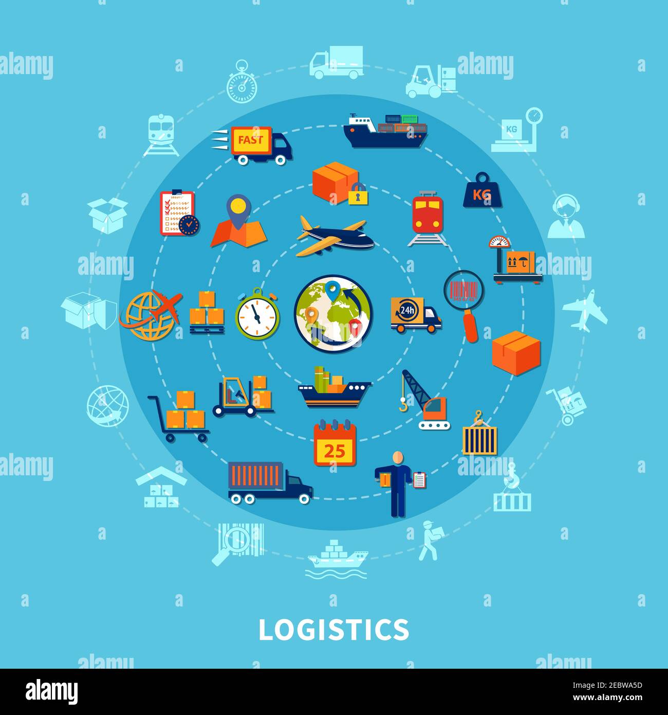 Combined freight Stock Vector Images - Alamy