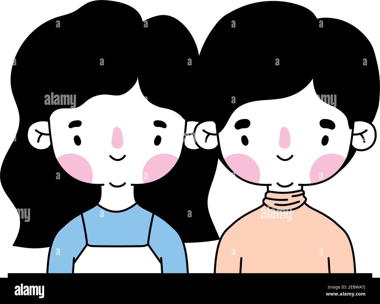Beautiful romantic couple smiling Stock Vector Images - Alamy