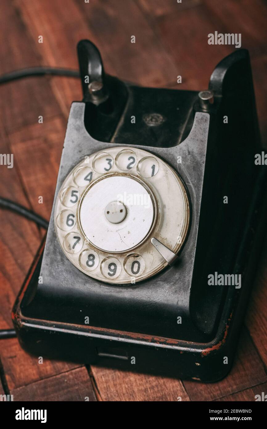 retro telephone communication classic style technology vintage Stock ...