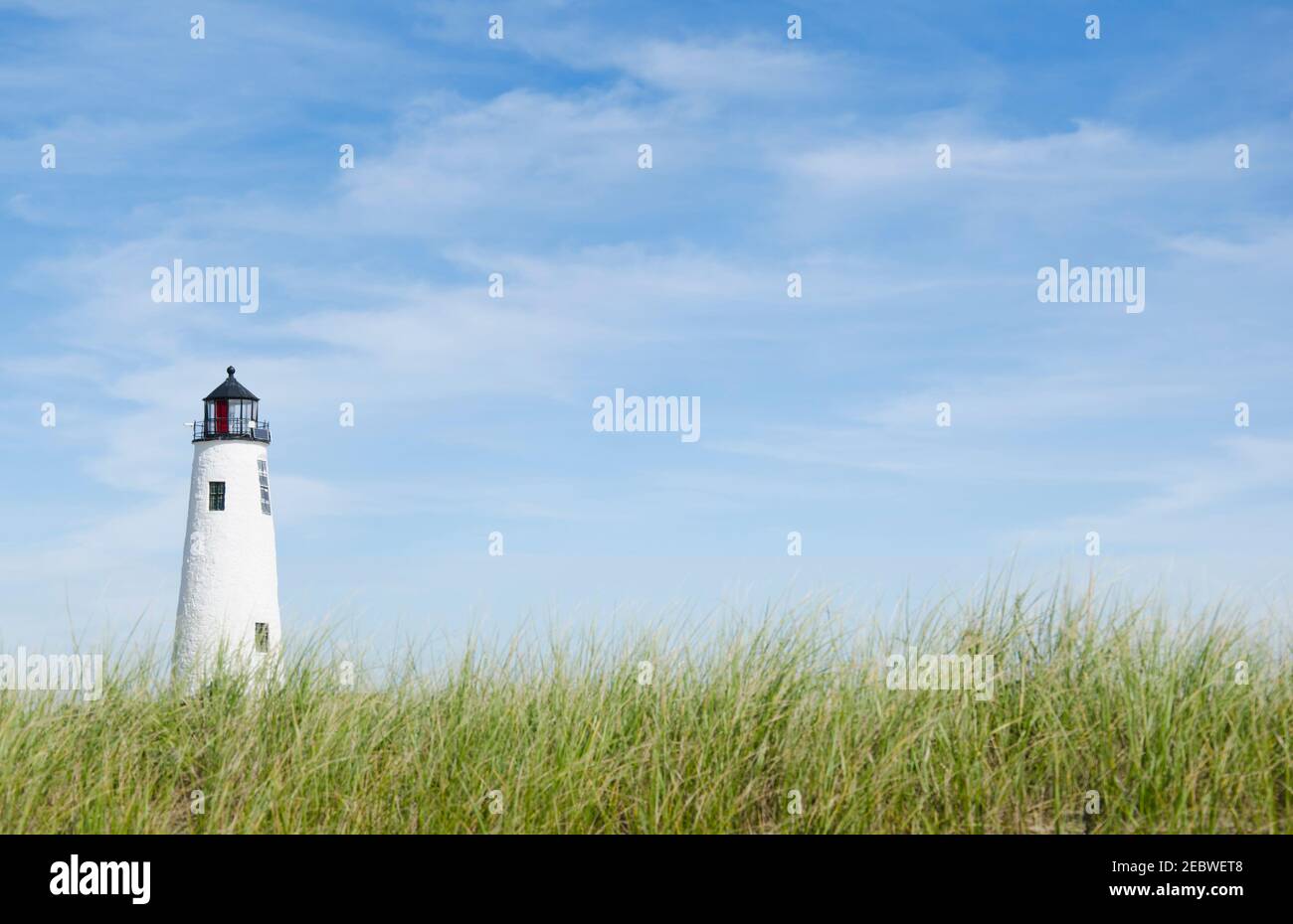 USA, Massachusetts, Nantucket, Great Point, Great Point Lighthouse ...