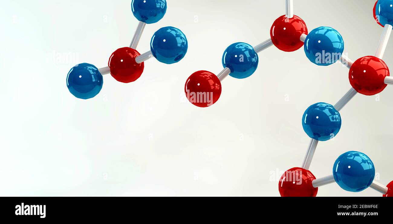 Molecule Structure in 3D as a Presentation Background Stock Photo - Alamy