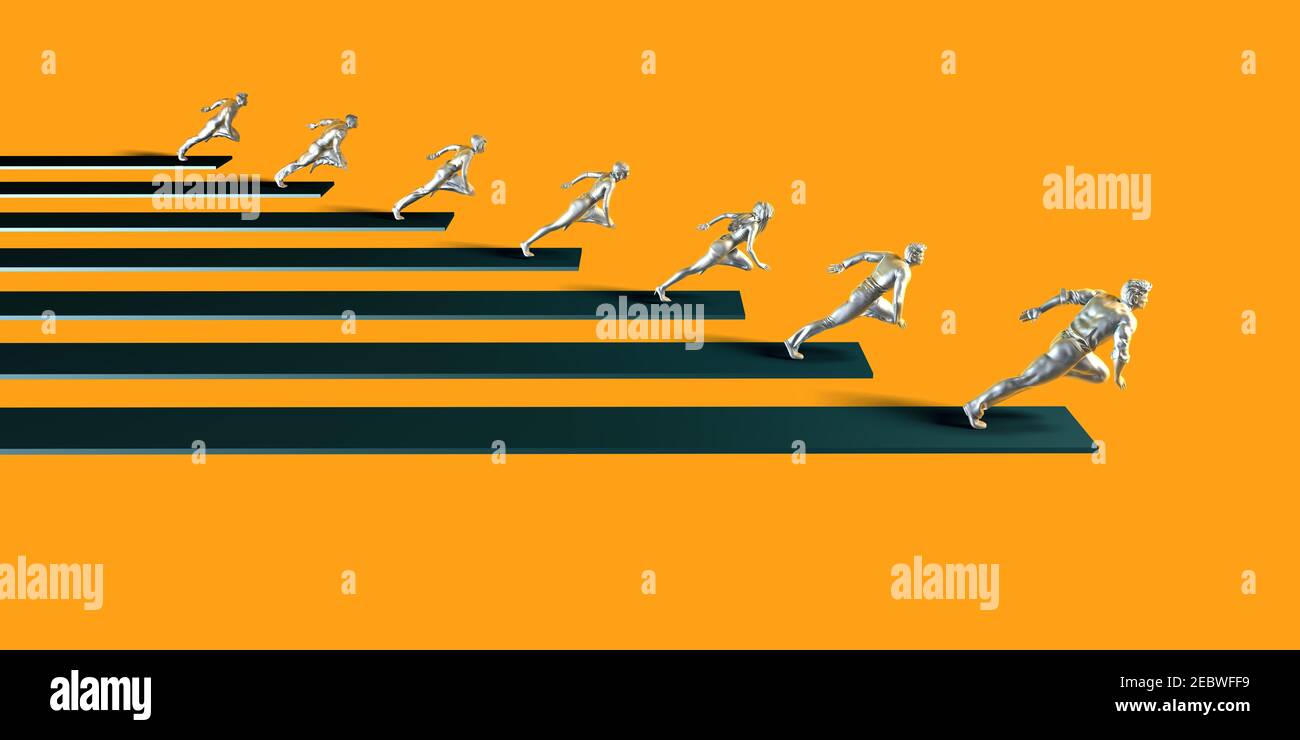 Marketing Solutions and Fast Innovation Leader in Industry Stock Photo ...