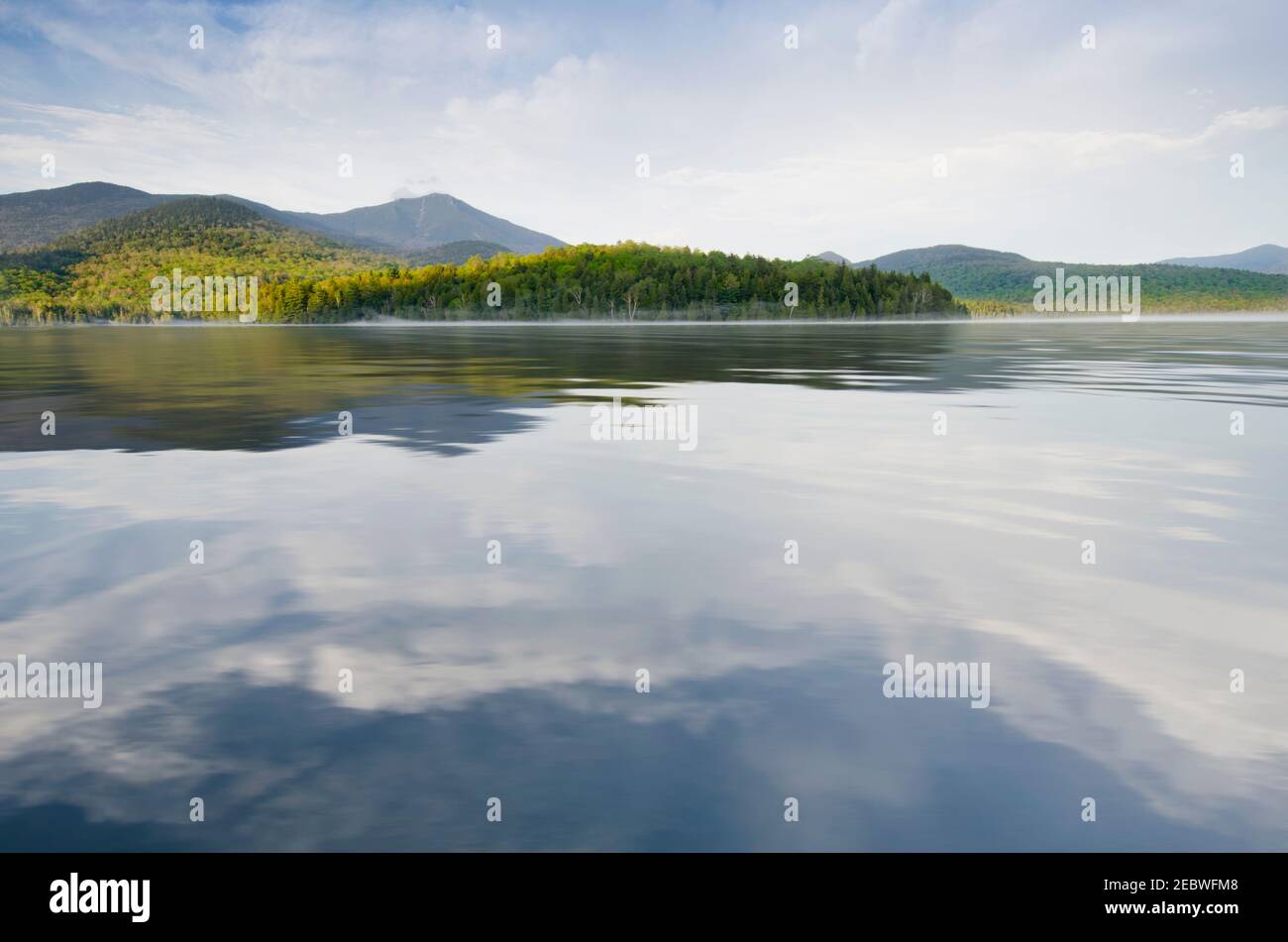 USA, New York, North Elba, Lake Placid, Lake Placid scenic Stock Photo ...