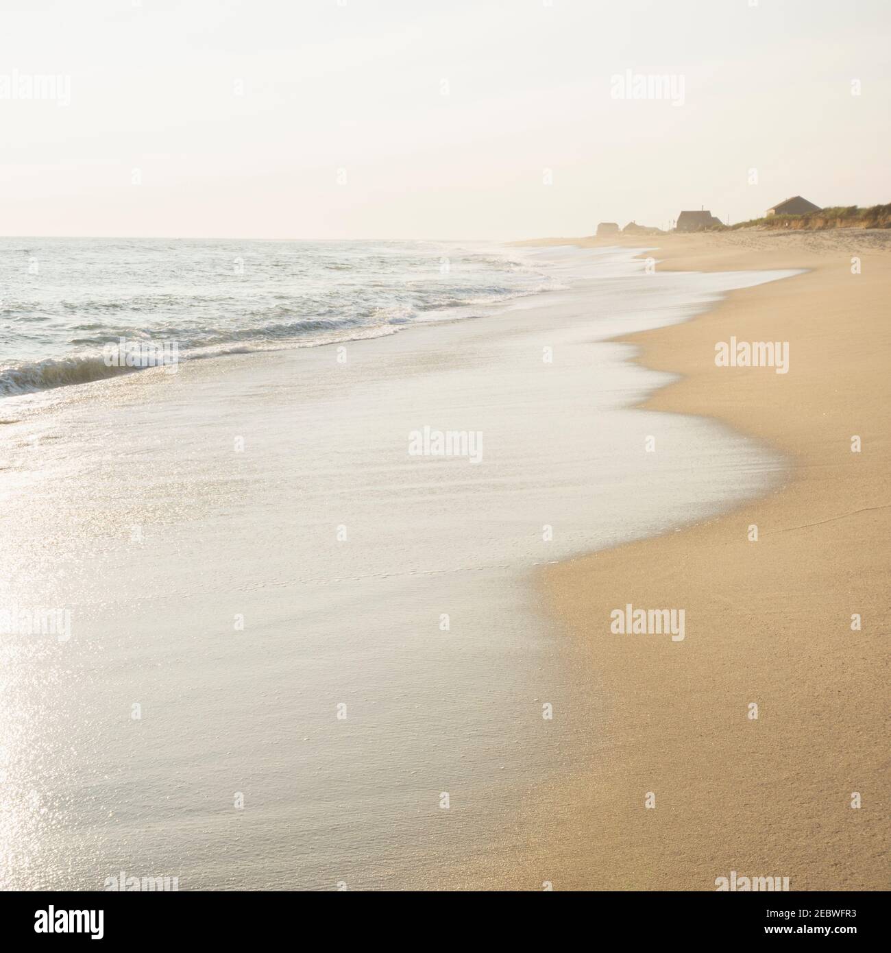 Empty beach and sea Stock Photo - Alamy
