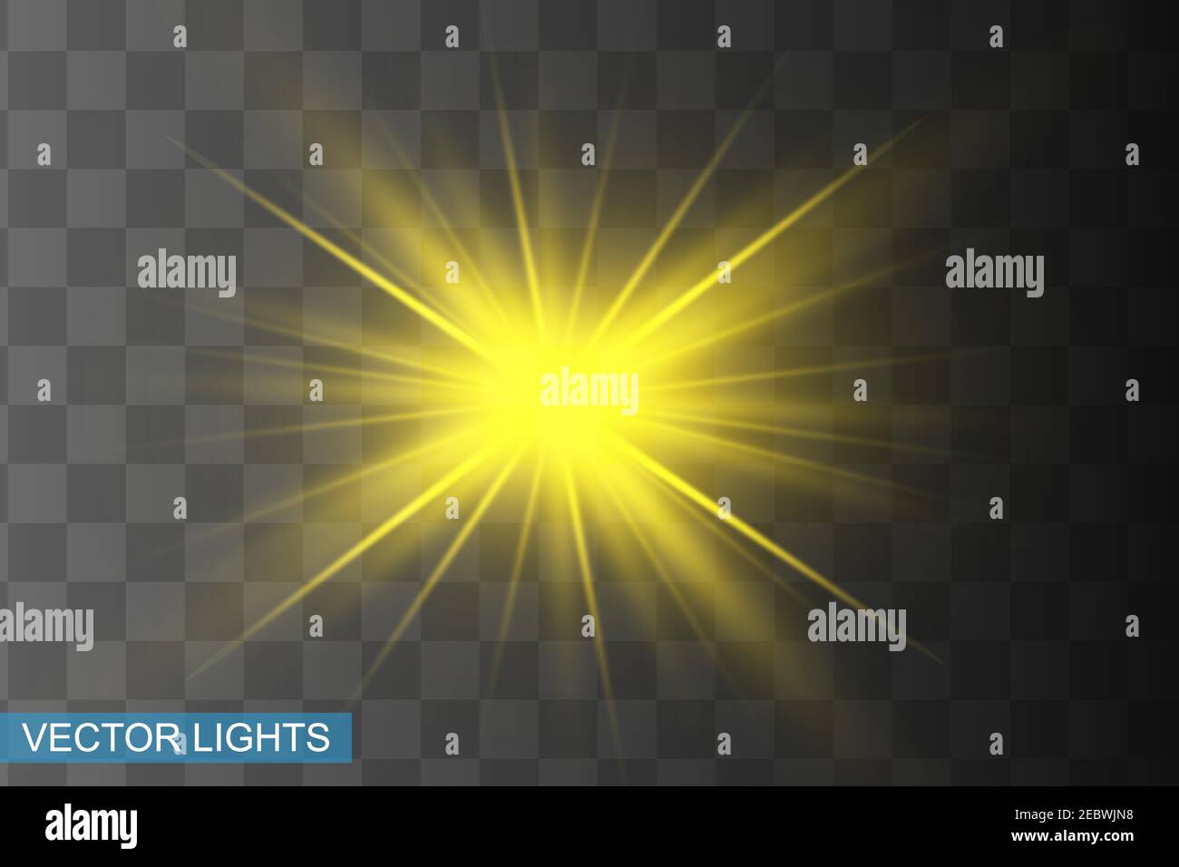 Glow isolated yellow light effect, lens flare Stock Vector Image & Art ...