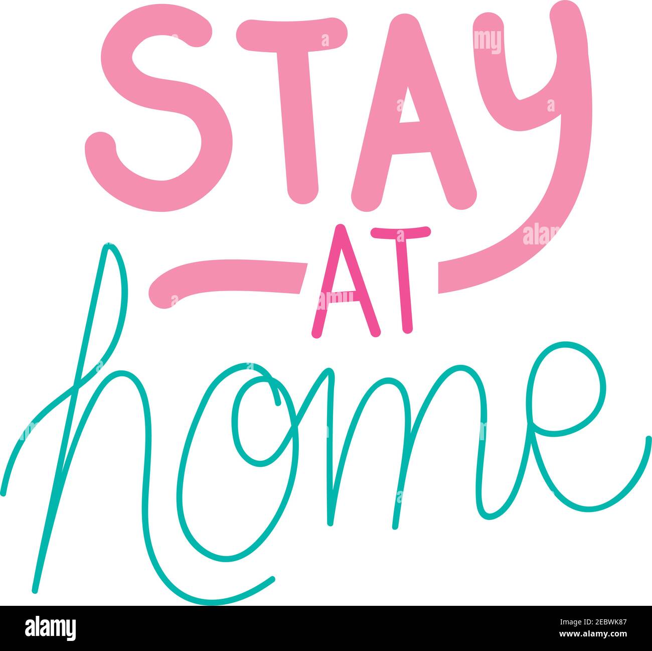 Stay home campaign cute hi-res stock photography and images - Alamy