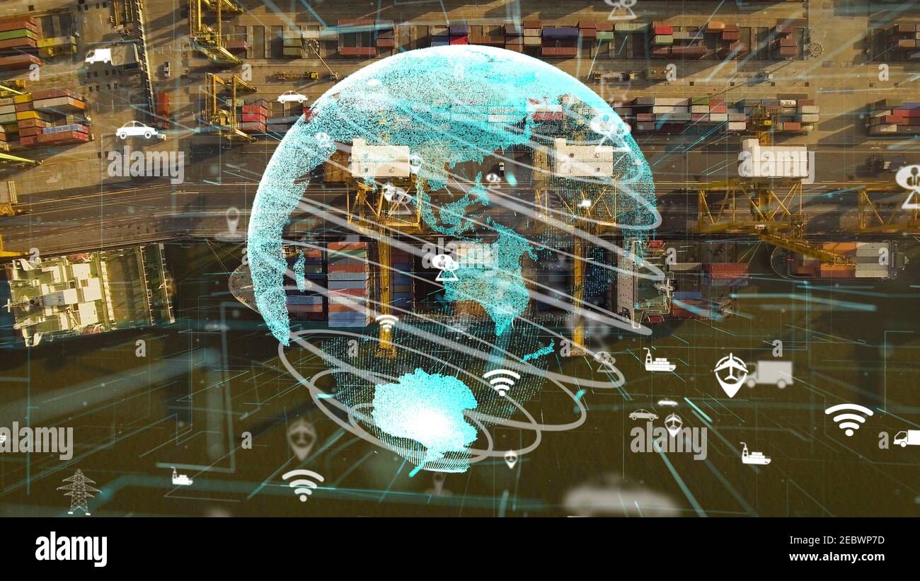 Digital shipping container hi-res stock photography and images - Alamy