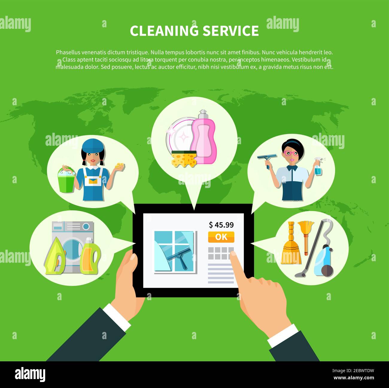Cleaning map hi-res stock photography and images - Alamy