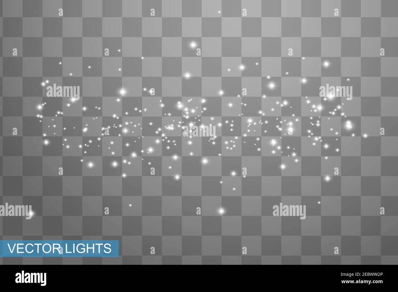 Set of glowing lights effects isolated on transparent background. Sun flash with rays and ...