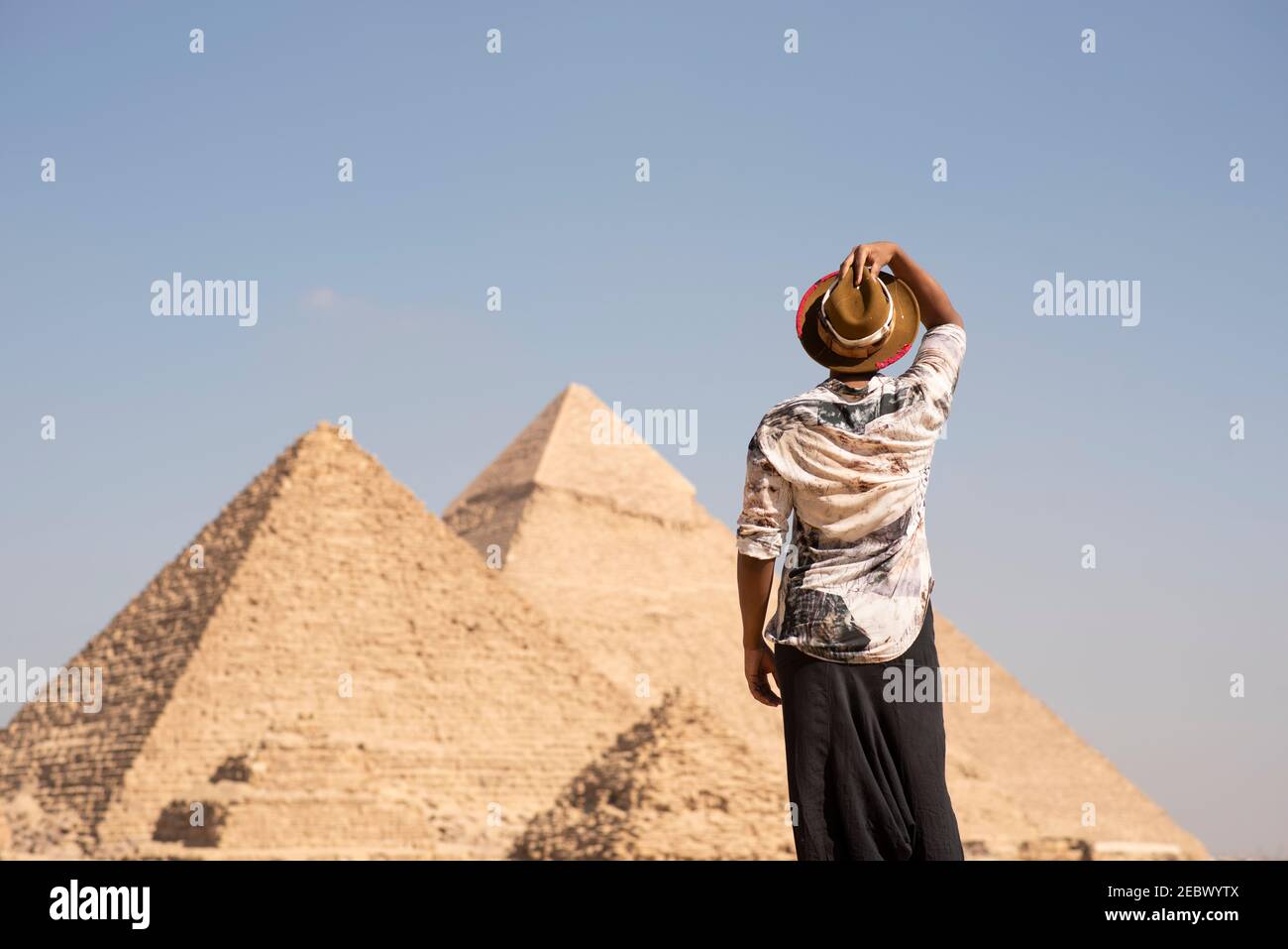 Giza Pyramids in Cairo, Egypt, ancient Egyptian civilization landmark ...