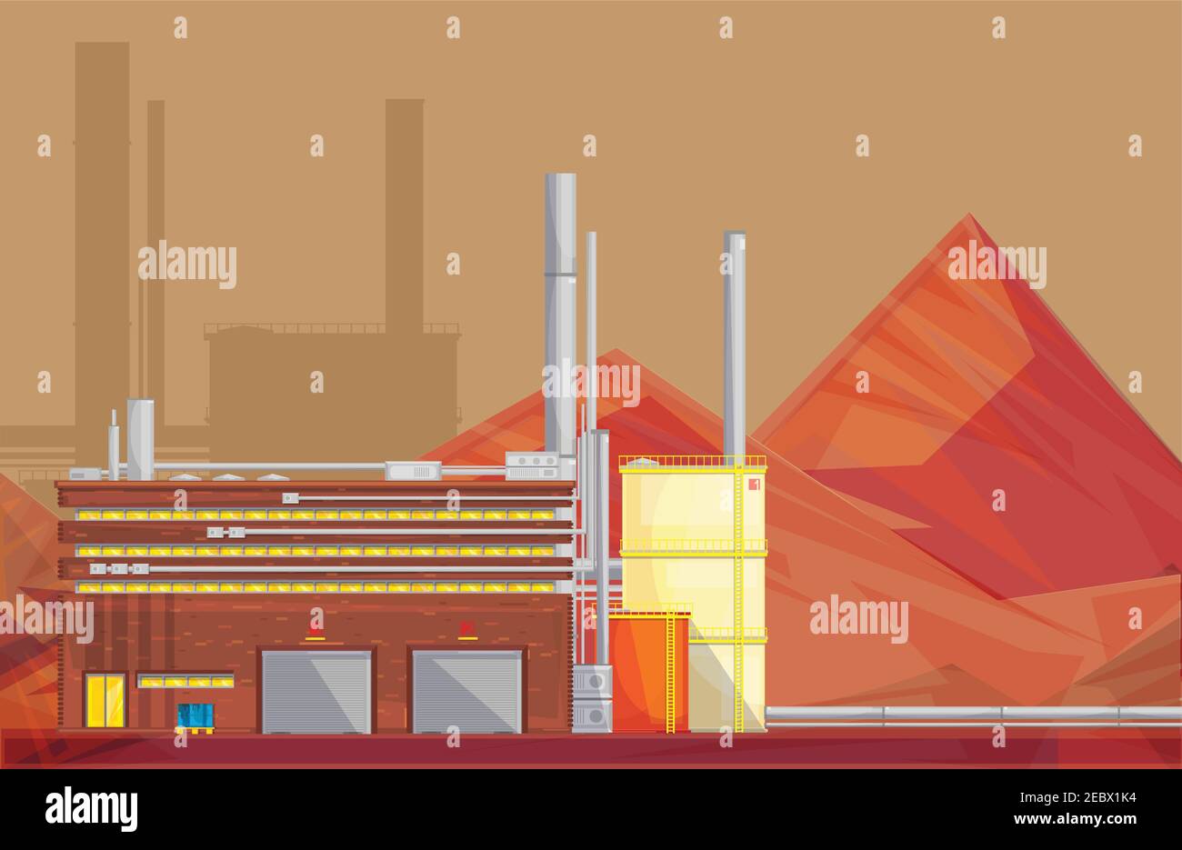 Eco friendly waste management industrial ore processing plant building ...
