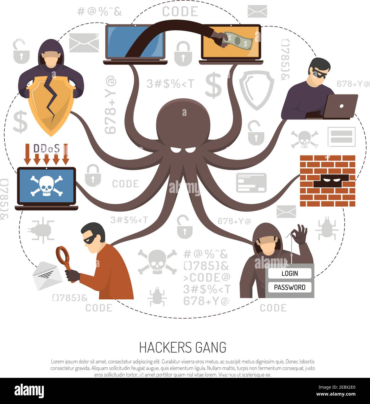 Hacker groups Stock Vector Images - Alamy