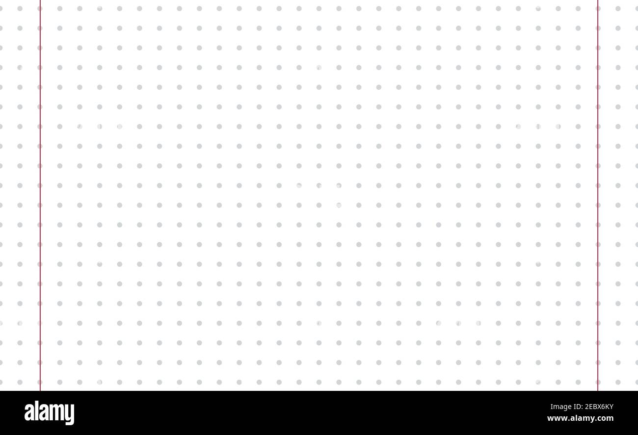 Grid paper. Dotted grid on white background. Abstract dotted ...