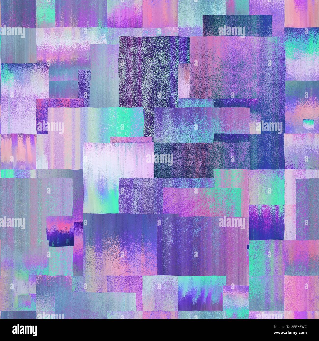 Seamless rectangle geo tile mosaic pattern swatch Stock Photo - Alamy