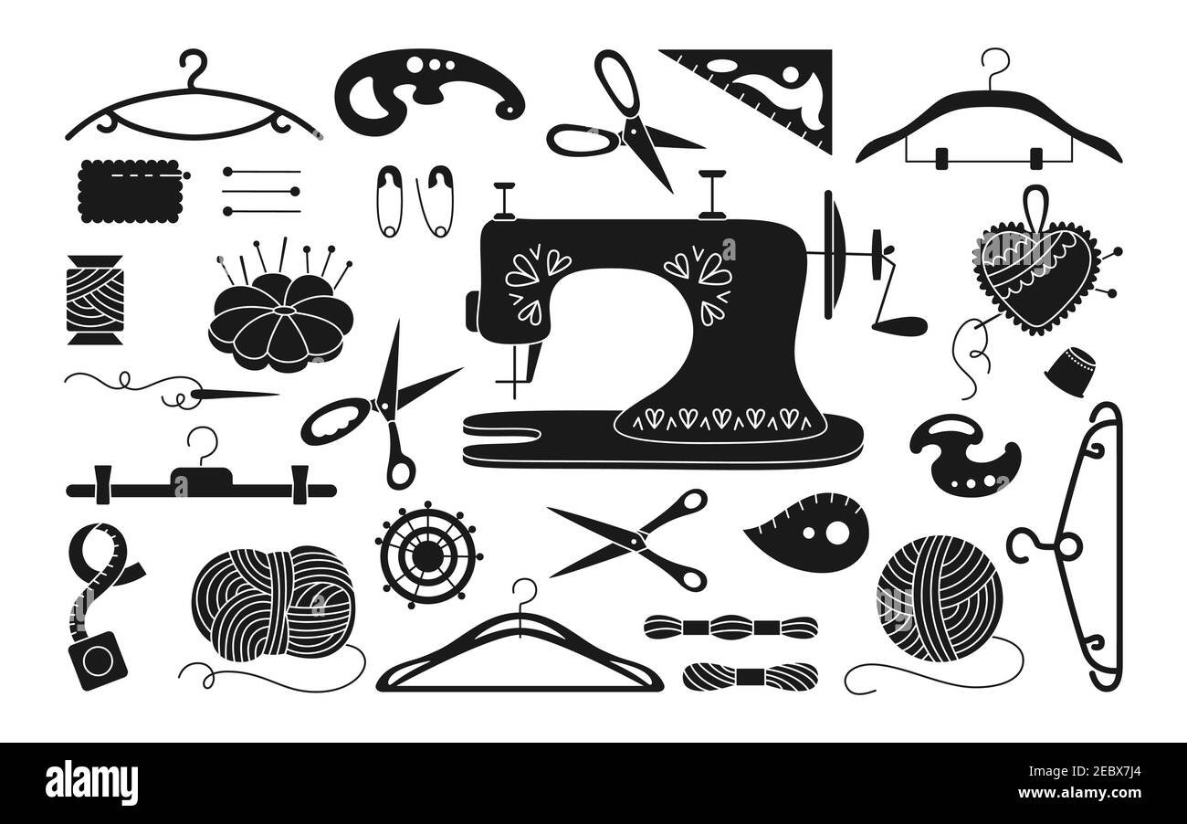 Cartoon Sewing Supplies