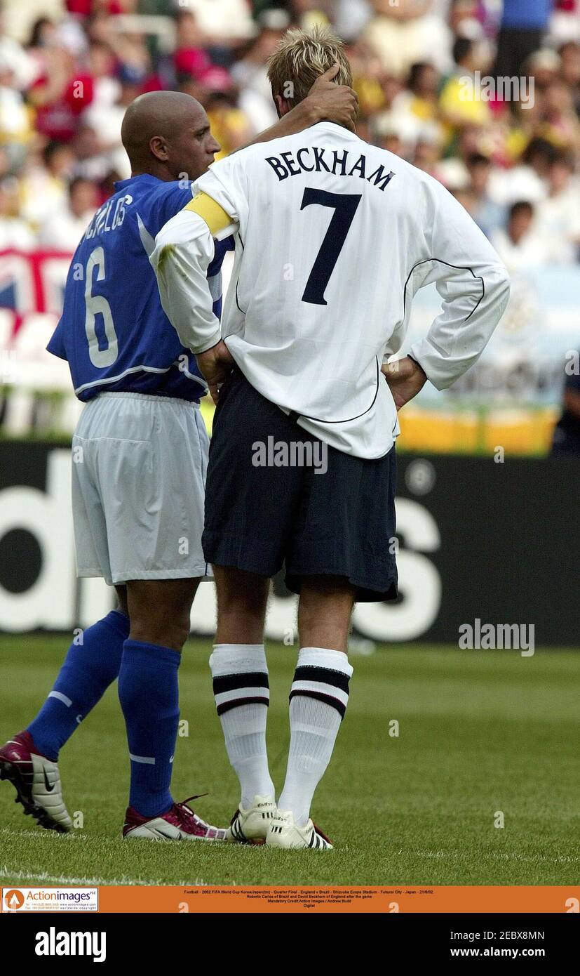 Roberto carlos david beckham hi-res stock photography and images - Alamy
