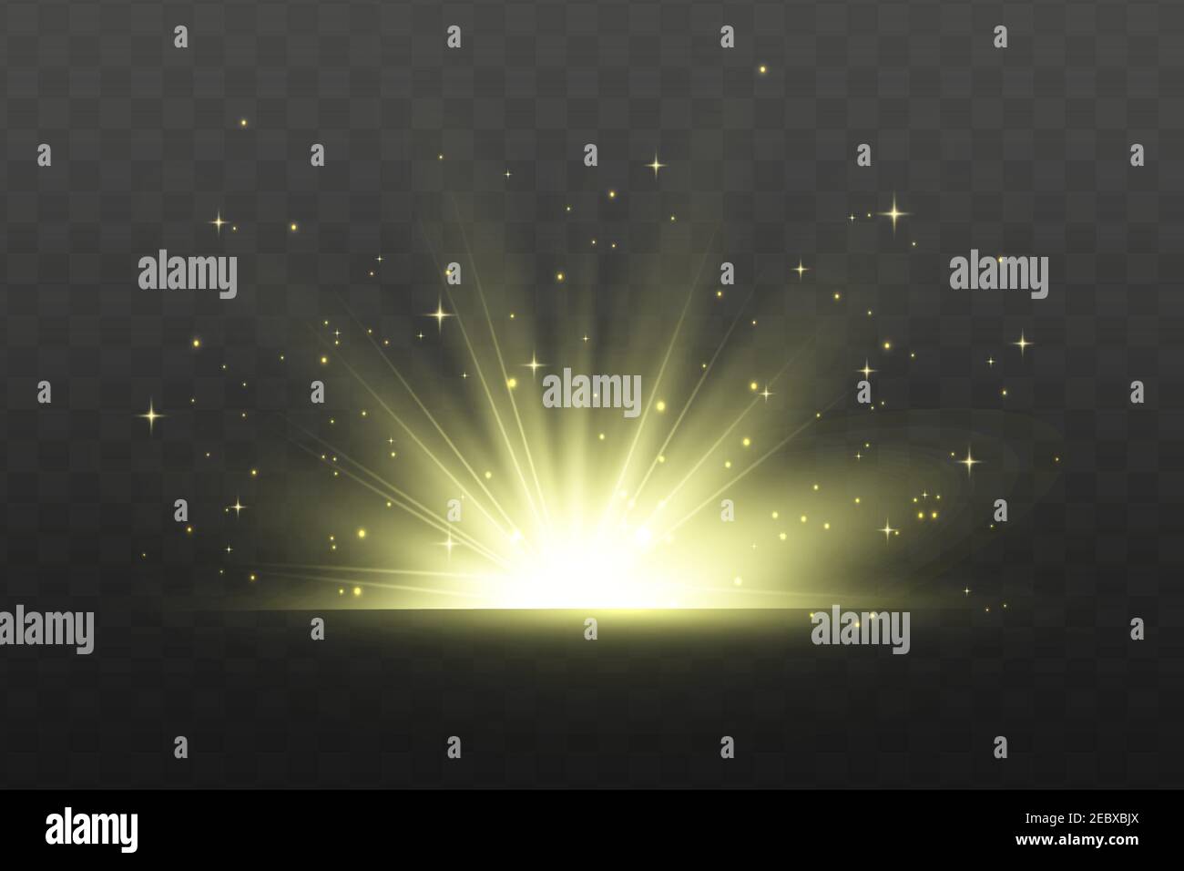 Glow isolated yellow light effect, lens flare Stock Vector Image & Art ...