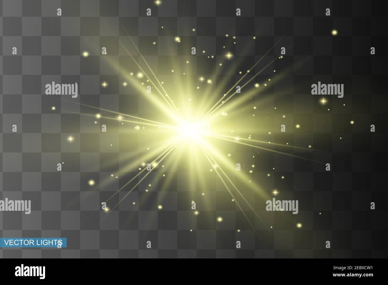 Glow isolated yellow light effect, lens flare Stock Vector Image & Art ...