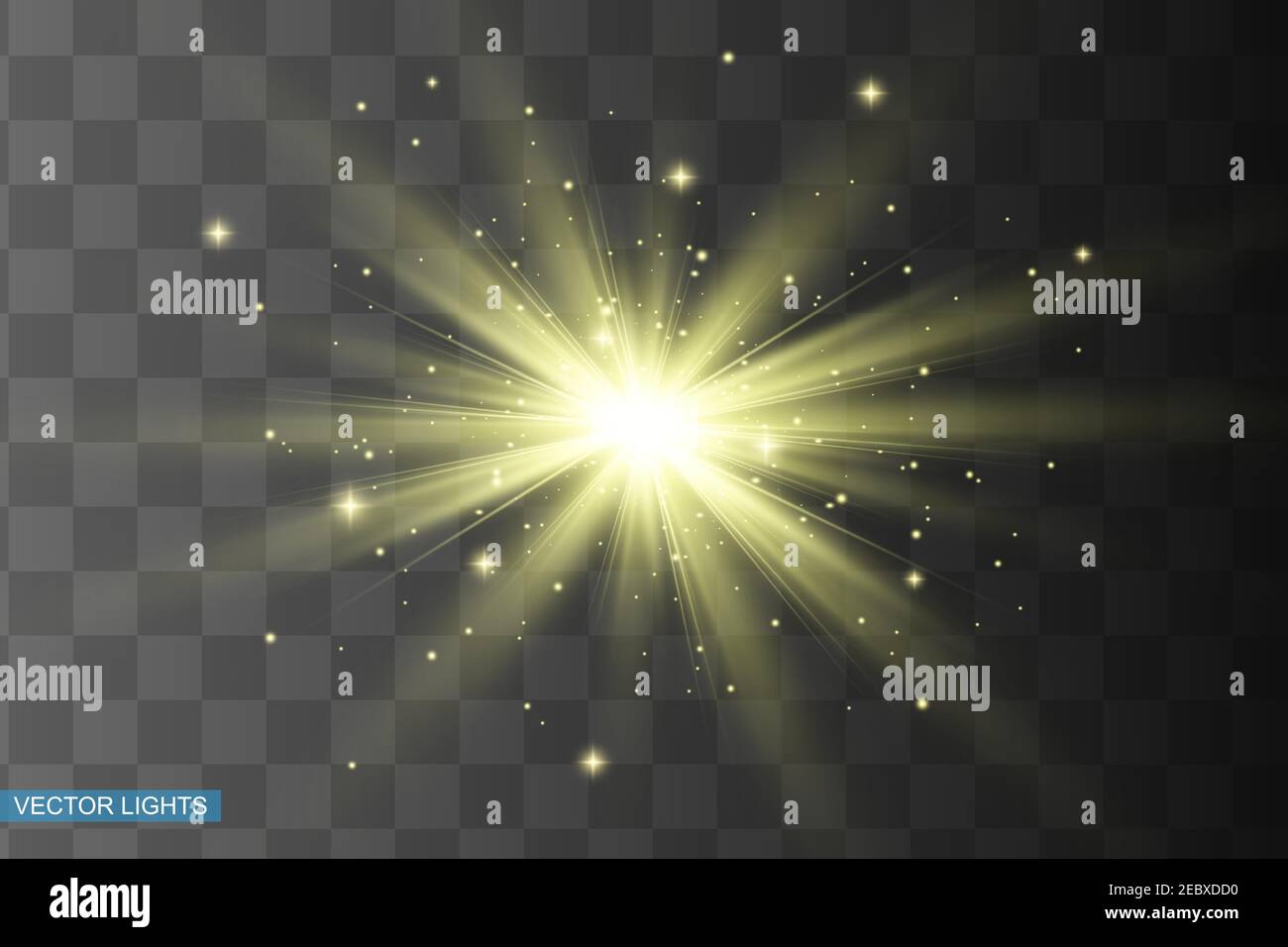Glow isolated yellow light effect, lens flare Stock Vector Image & Art ...