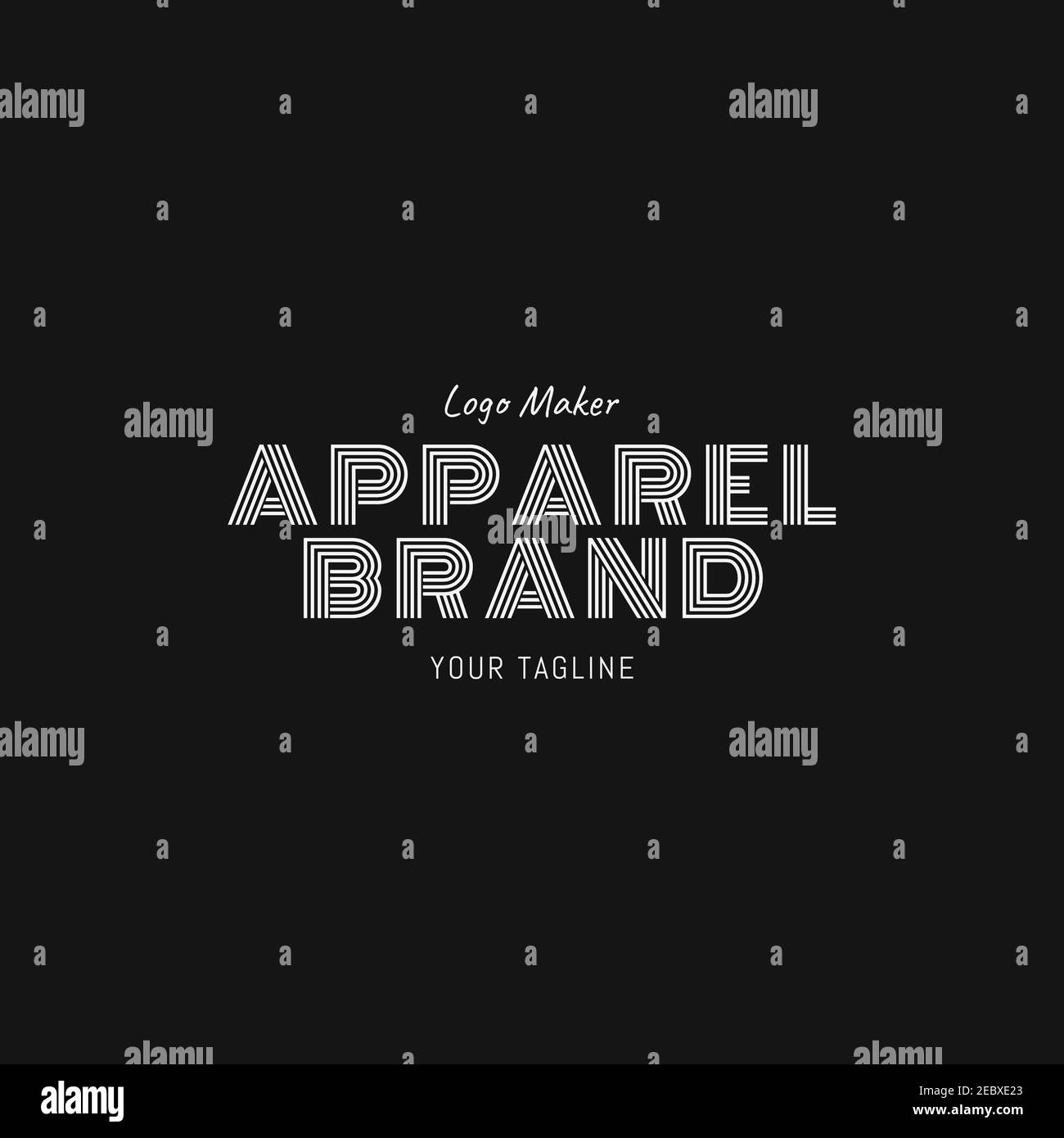 apparel brand logo design template Stock Photo - Alamy