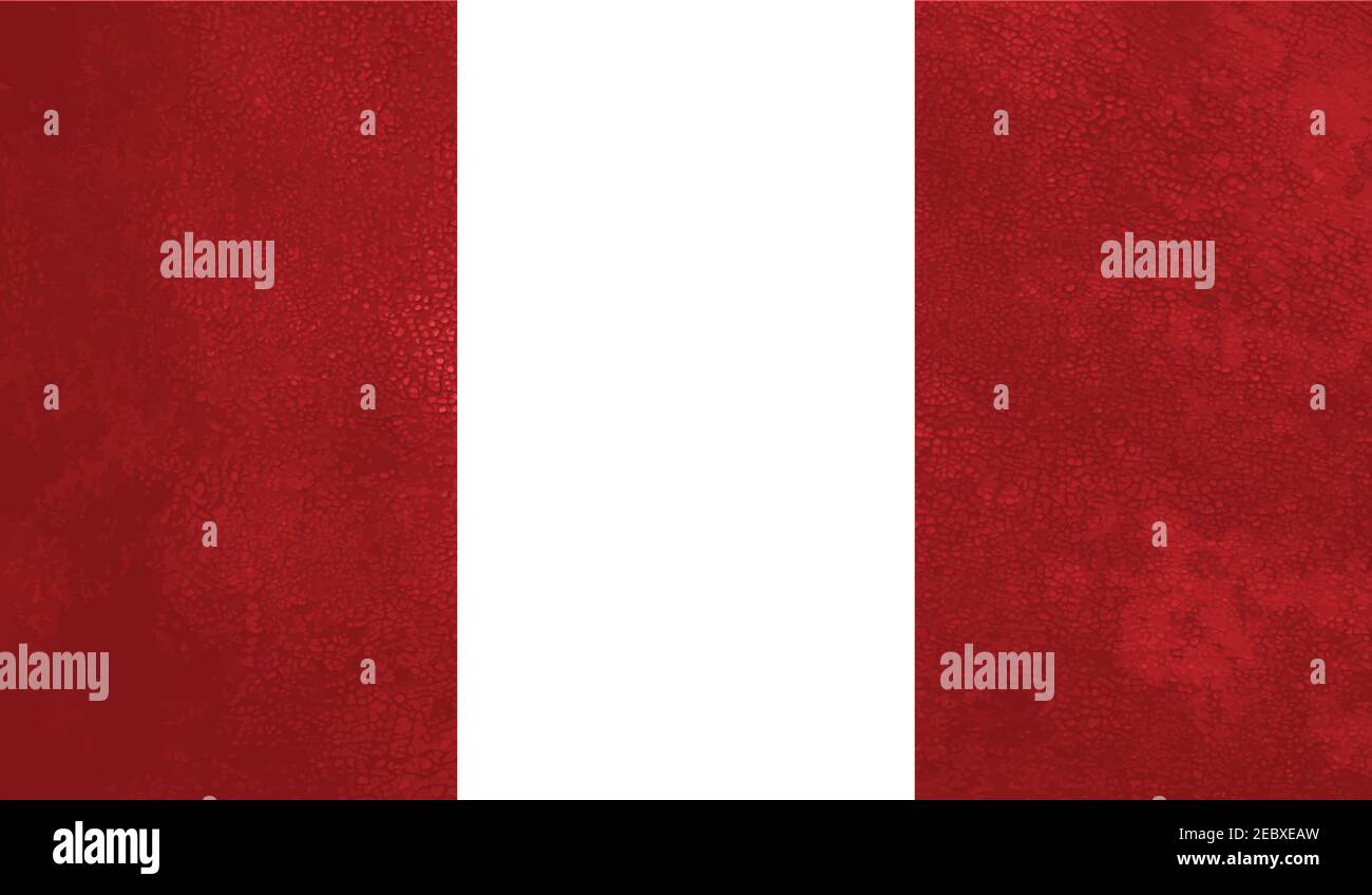 Grunge Peru flag. Peru flag with waving grunge texture Stock Vector ...