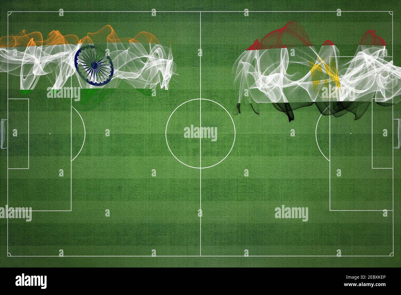 India vs Egypt Soccer Match, national colors, national flags, soccer ...