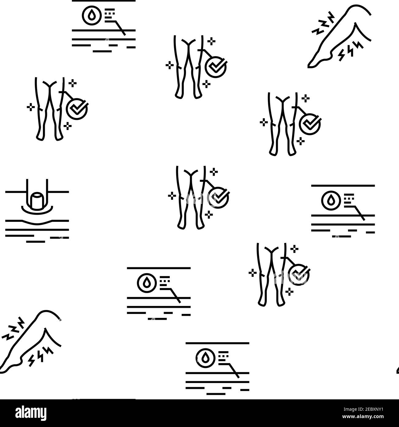Edema Disease Symptom Vector Seamless Pattern Stock Vector Image And Art Alamy