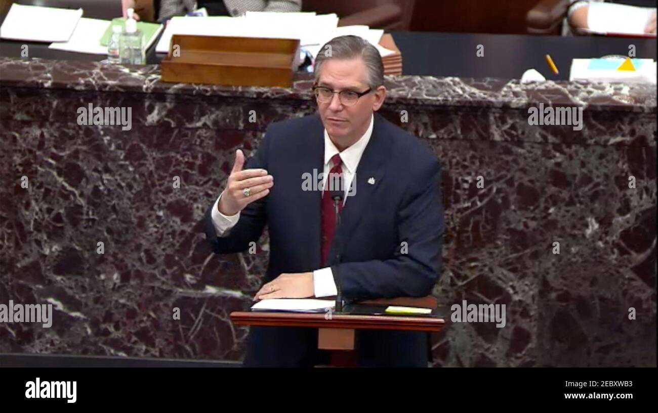 In this image from United States Senate television, Bruce Castor, lead ...