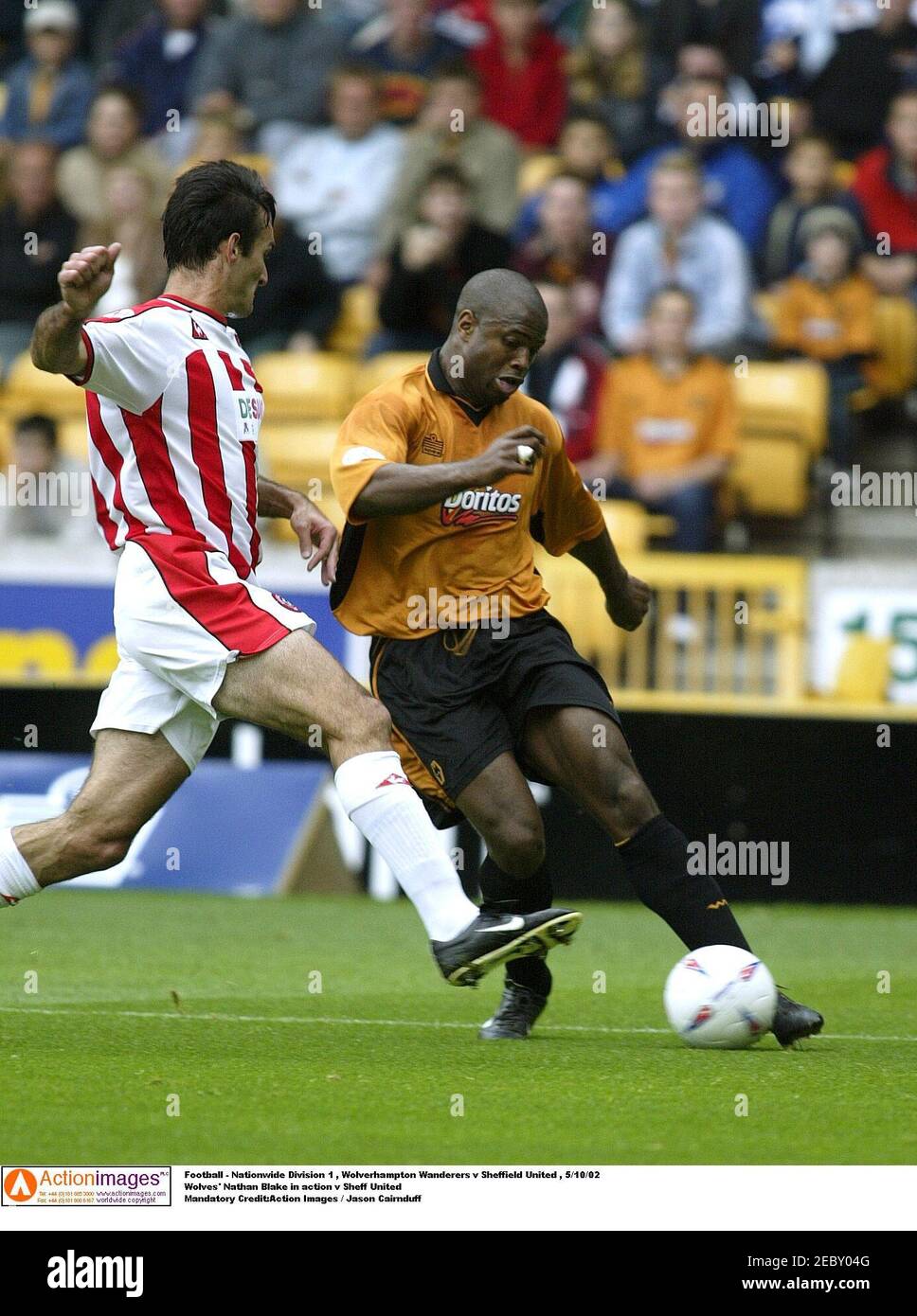Wolverhampton wanderers nathan blake in action hi-res stock photography ...